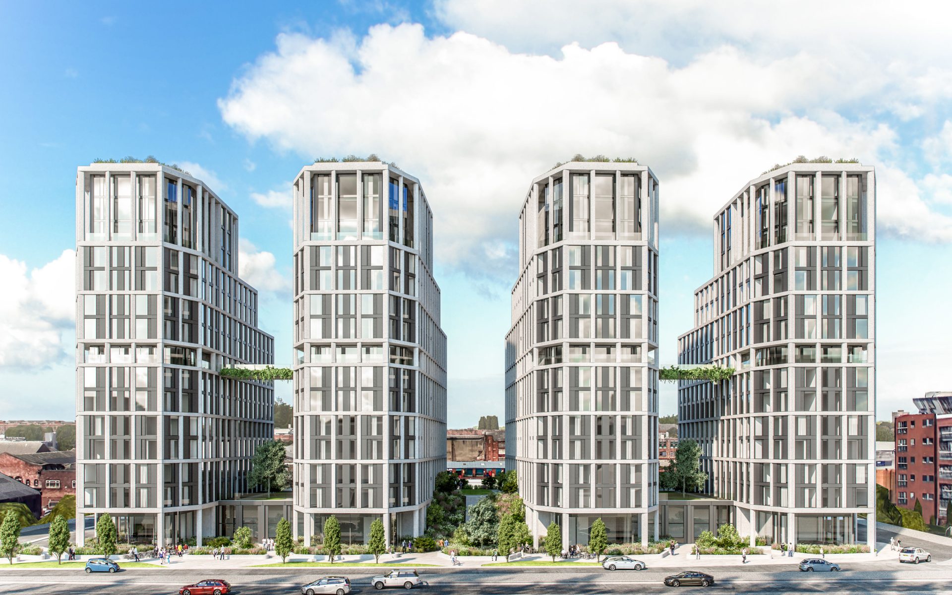 Planning approved for four new residential blocks in Liverpool